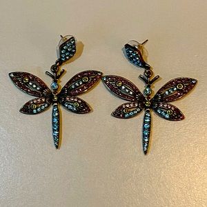 Heidi Daus | Jewelry | Heidi Daus Dragon Fly Earrings | Poshmark